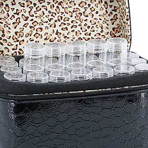 LuckyHigh 84 Slots Diamond Rhinestones Storage Box Rhinestones Painting Accessory 3-Layer Jewelry Beads Case (84)