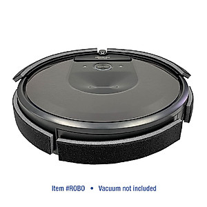 VacuBumper - Robot Vacuum Bumper Guard - Ultra Soft, Cloth and Foam Rubber Bumper for Robotic Vacuums - durable and stays securely attached to vacuum (ROBO)