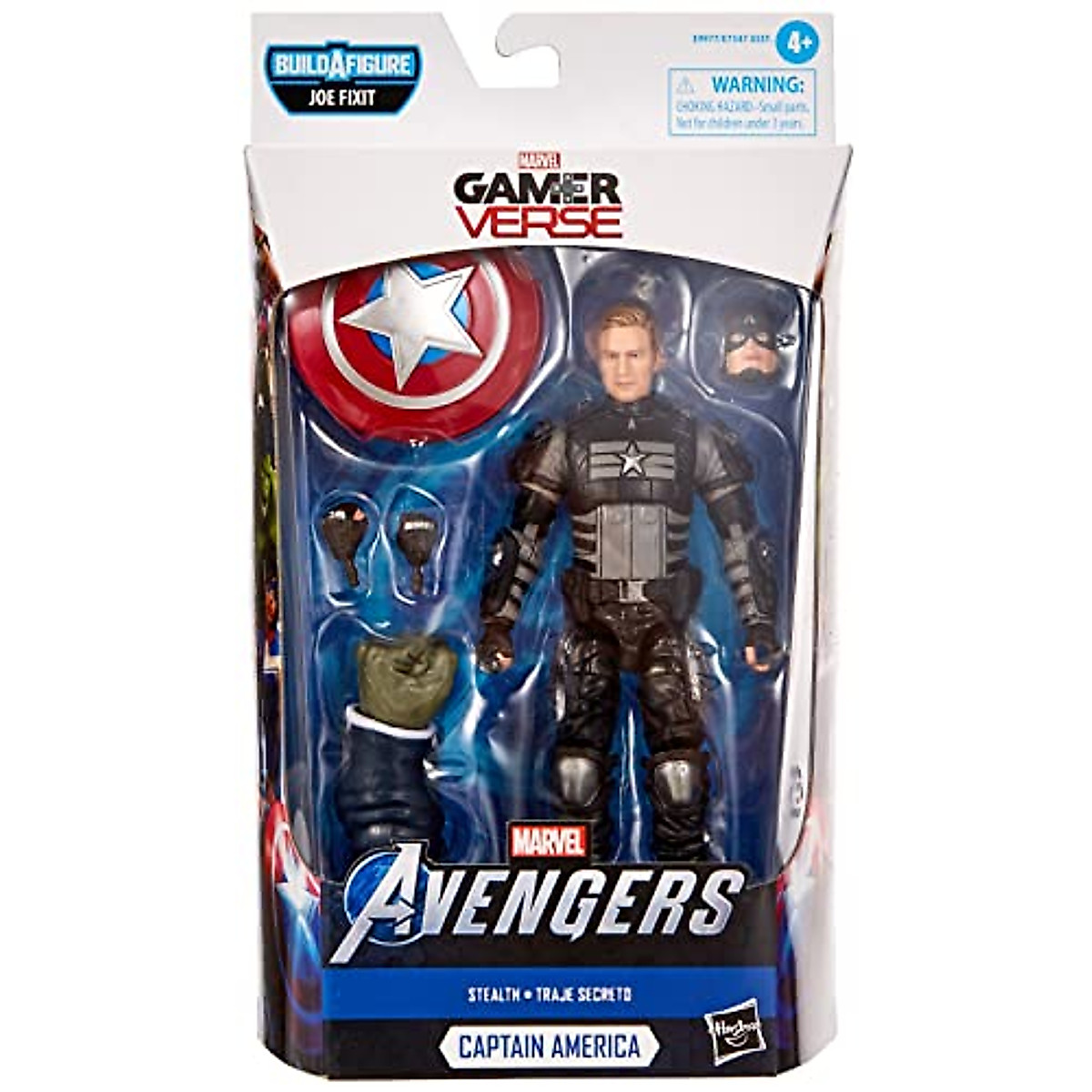 Avengers Hasbro Marvel Legends Series Gamerverse 6-inch Collectible Stealth Captain America Action Figure Toy, Ages 4 and Up