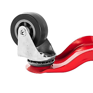 Generic Besnxin 6-Inch Steel Tri-Dolly, Furniture 3 Wheel Mover's Dolly for Moving Furniture & Appliances, 4 Pack, 200lb Load Capacity