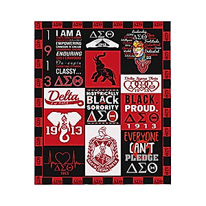 Sorority Gifts for Women Blanket, Sorority Blanket 60''x50'' Positive Throw Blanket Birthday Gifts for Women Sisters Girls