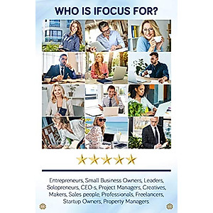 Business Planner Undated for Entrepreneurs! Focus Project Notebook for Productivity! Daily Weekly Self Organizer Planner / Win the Day! Beat Procrastination! Ifocus - A5 work planner