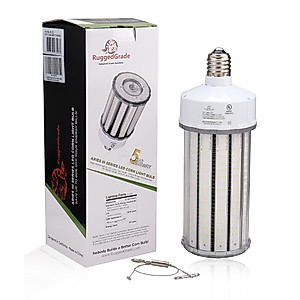 RuggedGrade 150 Watt - Aries III Series LED Corn Bulb - 5000K - 22,200 Lumens - E39 Base - Dimmable