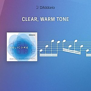 D'Addario Orchestral - Helicore 4/4 Size Violin String - Aluminum Wound A String - H312 4/4M - A String Only - Medium Tension