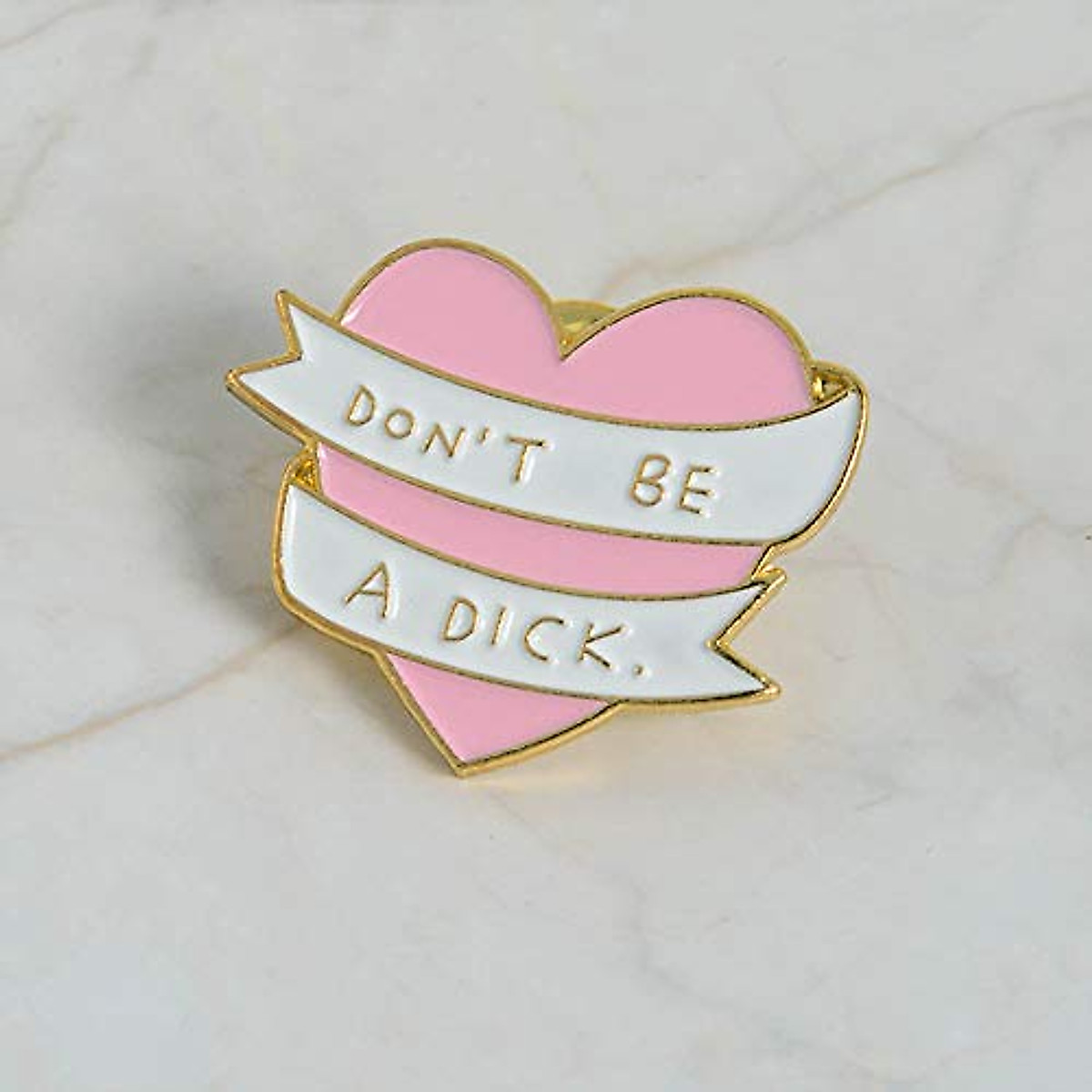 WAFUNNE Enamel Pin Cute Lady Badges Brooch Pink Heart