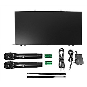 RockvilIe RWM3300UA Dual Handheld Microphones for Church Sound Systems