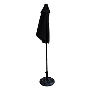 Shop4Omni Patio Shade Umbrella with Tilt (Black)