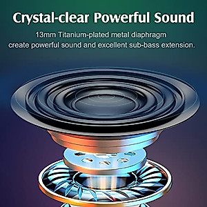 SHINDAY X18 Wireless TWS in-Ear 4 Microphones Stereo Earbuds Bluetooth Headphones Advanced Active Noise Cancellation Touch Control Compatible with Apple Andriod Microsoft Wireless Charging White