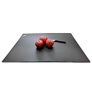 Please review description before purchase. Set of 2 Cutting board mat (Black-White, X-Large 22.5w"x20"hx.040"thick)