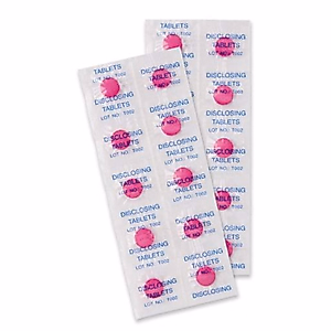 POH Plaque Disclosing Tablet Wafers For Kids - 40 Count, Cherry Flavor - Plaque Remover