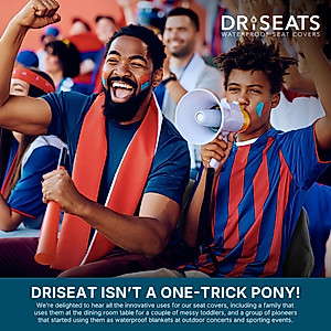 Dri Seats Waterproof Car Seat Cover – Premium Sweat Towel with Slip Resistant Backing for Front Seats in Cars, Trucks, SUVs – Universal Seat Liner, Easy Install, Machine Washable, Breathable– Black XL