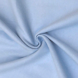 TL Care 100% Cotton Flannel Fitted Crib Sheet, Blue, for Boys and Girls