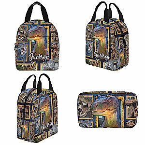MyPhotoPrint Customized Bag Dinosaur Waterproof Bookbag Shoulder Backpack Travel Size