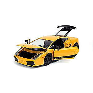 Jada Toys Fast & Furious 1:24 Lamborghini Gallardo Superleggera Die-cast Car Yellow, Toys for Kids and Adults