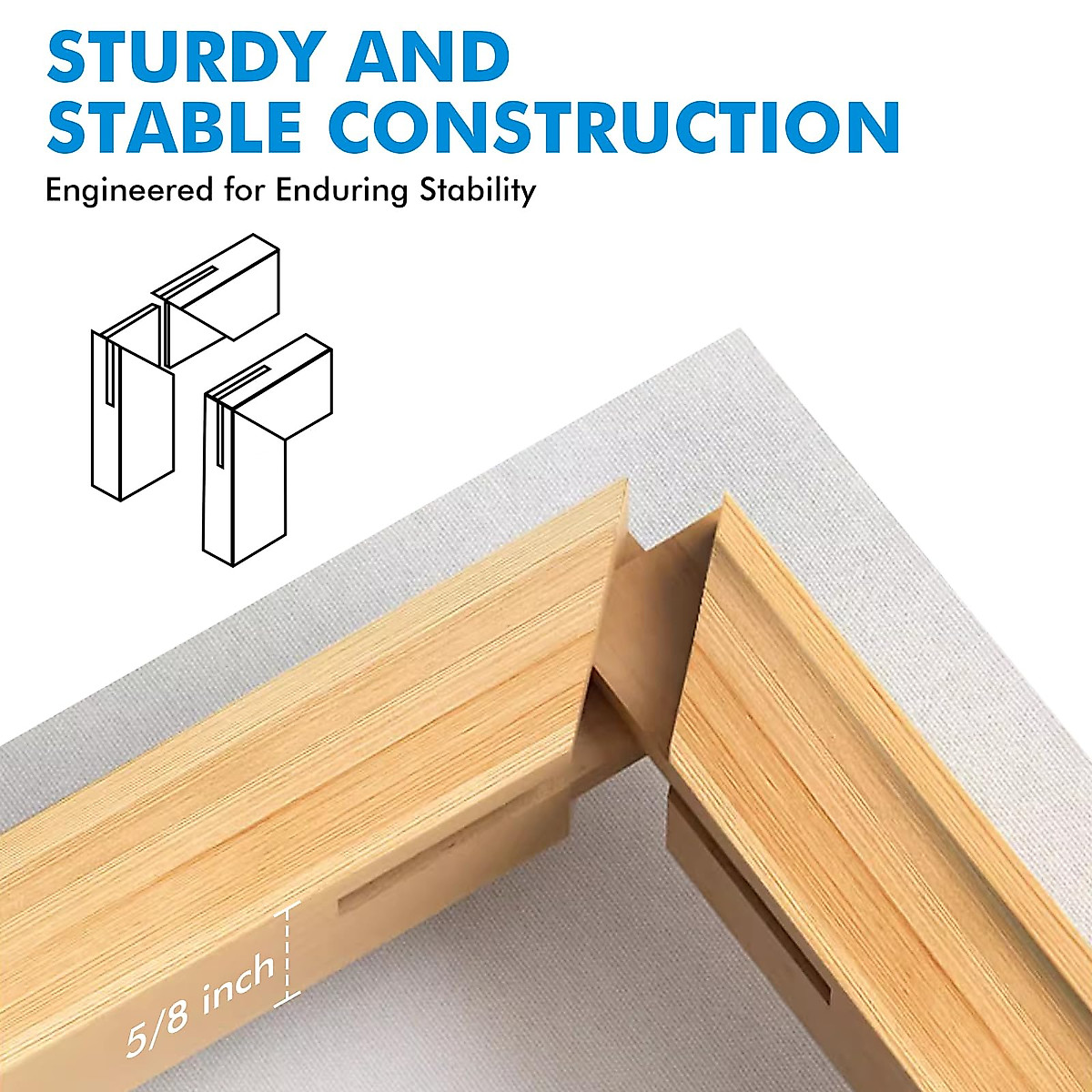 GOTIDEAL Stretched Canvas, Multi Pack 4x4", 5x7", 8x10",9x12", 11x14" Set of 10, Primed White - 100% Cotton Artist Canvas Boards for Painting, Acrylic Pouring, Oil Paint Dry & Wet Art Media
