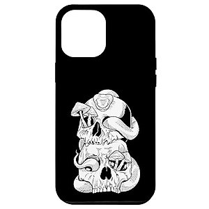iPhone 14 Pro Max Skull Mushrooms Dead Skulls Satanic Occult Gothic Case