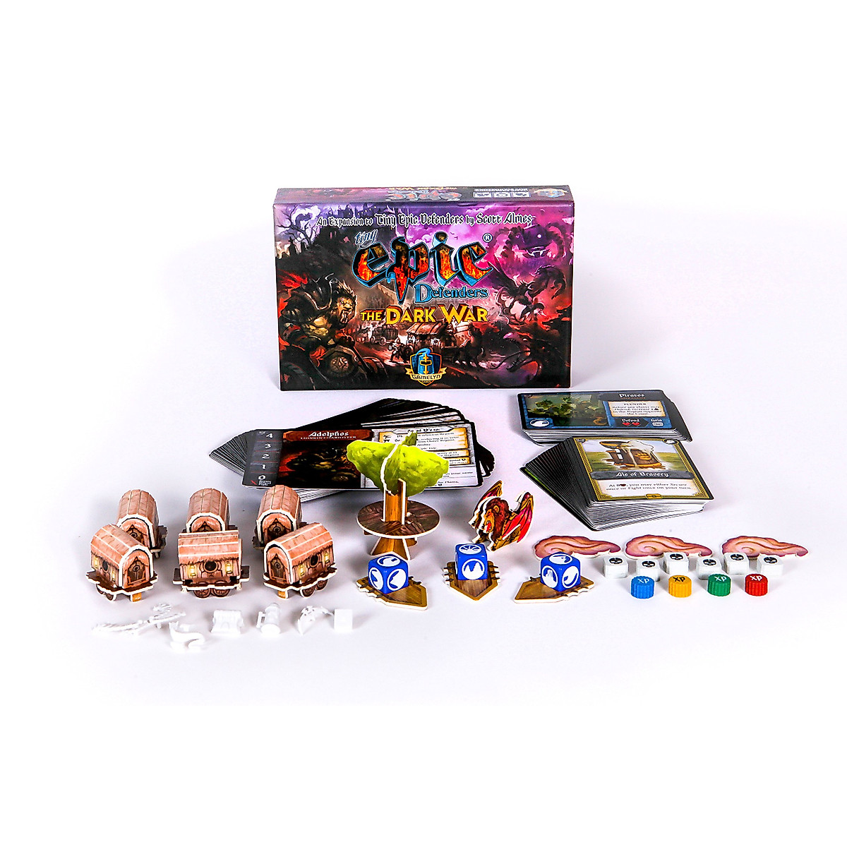 Gamelyn Games Tiny Epic Defenders The Dark War Expansion Multiplayer Strategy Board Game for Family & Friends