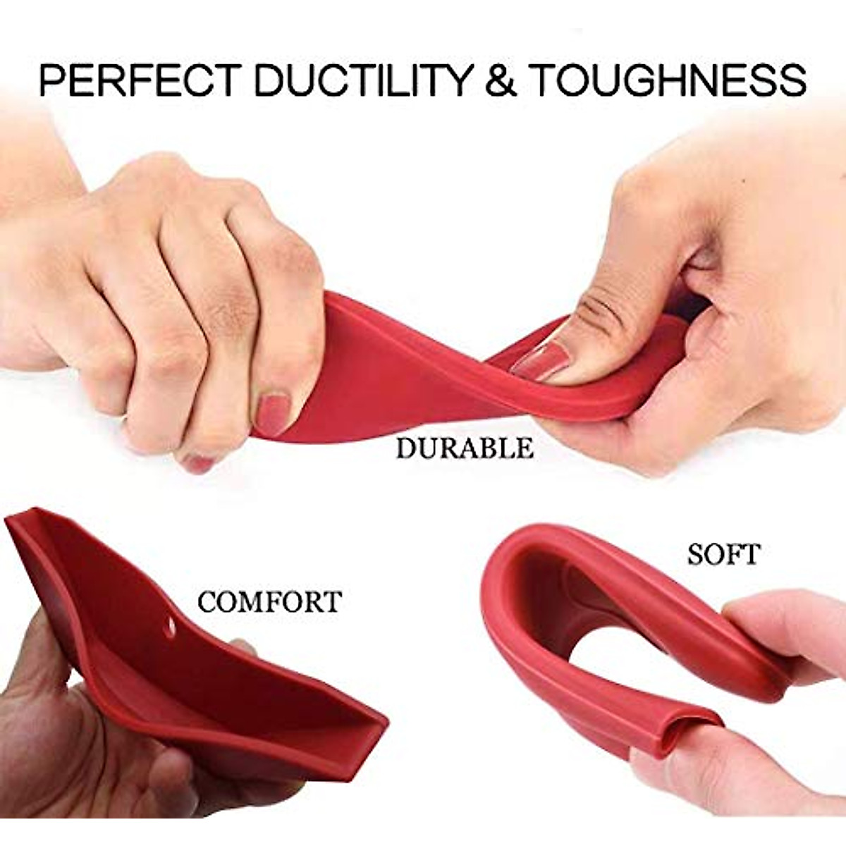 6 Pack Silicone Hot Handle Holder Non Slip Pot Holders Cover，Pan Handle Sleeve Pot Holders Cover, Non Slip Rubber Pot Holders, Handles Grip Covers for Frying Cast Iron Skillet Metal Pan