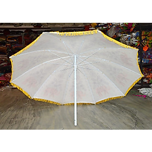 Garden beach patio umbrella parasol sun shade protection-Garden Umbrella Parasol Large, Handmade Large Outdoor, large garden umbrellas outdoor Diameter: 228 cm (Orange Elephant Design)