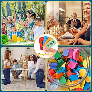 Kosiz 2000 Sheets Raffle Ticket 25 Bid Chinese Auction Tickets Tricky Tray Basket Raffle Sheets for Fundraiser Events Carnival Class School Entry Door Prize(Multicolor)