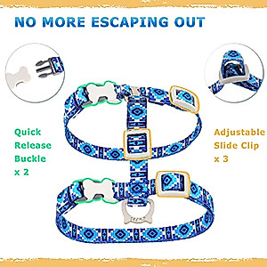 Supet Cat Harness and Leash Escape Proof, Adjustable Cat Leash and Harness Set for Walking, Lightweight Cat Harness for Large Small Kittens