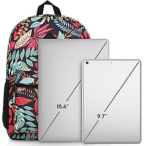 YAMTION Laptop Backpack Women,School Backpack Printing with USB Port for College Work Business Travel