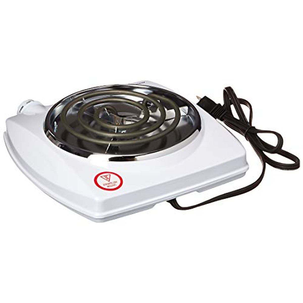 Brentwood TS-322 1000w Single Electric Burner, White