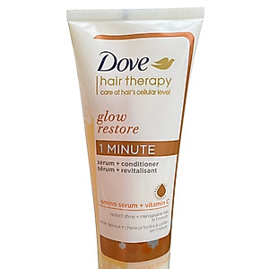 Dove Hair Therapy Glow Restore Serum + Conditioner 8 fl oz