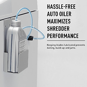 ideal. 2604 Cross-Cut Centralized Office Shredder with Automatic Oiler, Continuous Operation, 23 to 25 Sheet Feed Capacity, 26 gal Bin, Shred Staples/Paper Clips/Credit Cards/CDs/DVDs, P-4 Security