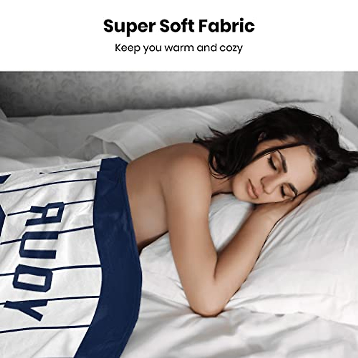 ANTKING New York Blanket Throw Blanket Custom Any Name and Any Number Gifts for Men Women Baby