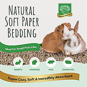 Small Pet Select Premium Small Animal Bedding, Natural Soft Paper Bedding for Small Indoor and Outdoor Pets, Made in USA, Jumbo Size 178 L Pack
