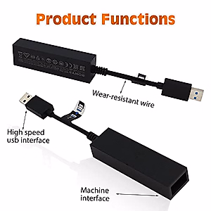HPX PS VR Controller Camera Adapter: Converter Cable Mini Camera Adapter Connector Cable for PS5 PS4 PSVR