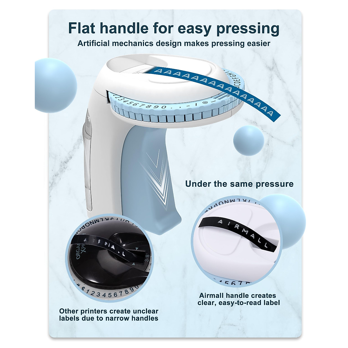 Embossing Label Maker,Omega S Vintage Embossed Label Maker Machine, Old School Label Printer, Protable Handheld Retro Embosser Labeler with 6 Rolls 3D Embossing Label for Home School Kitchen and DIY