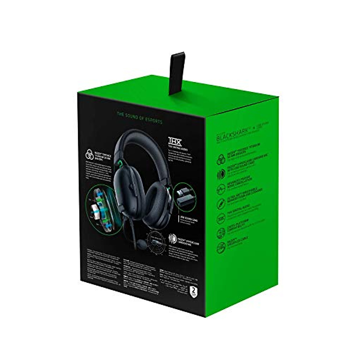 Razer BlackShark V2 - USB Soundcard , Esports Gaming Headset, 50mm Driver Cable, Noise Reduction, for PC, Mac, PS4, Xbox One and Switch