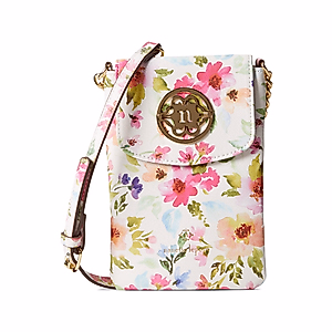 Nanette Lepore North/South Phone Media Crossbody Watercolor Floral One Size