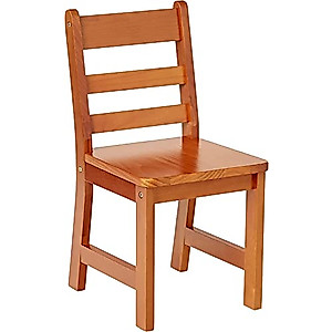 Lipper International Child's Slanted Top Desk & Chair, Pecan Finish