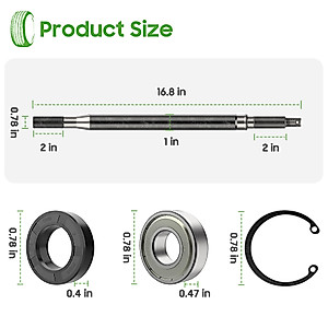 10L0L EZGO TXT Rear Wheel Axle Shaft Passenger Side Replaces OEM #20377G12,Fits TXT Golf Cart Electric 1994-Up