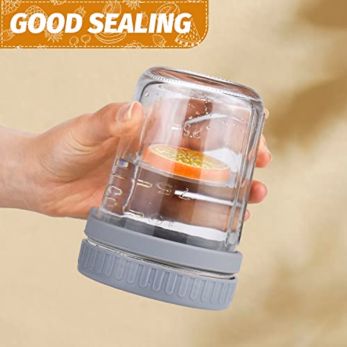 Nialnant Overnight Oats Containers with Lid and Spoon,2 Pack Mason Jars for Overnight Oats,Reusable Overnight Oats Jars for Yogurt Parfaits,Fruit,Vegetable