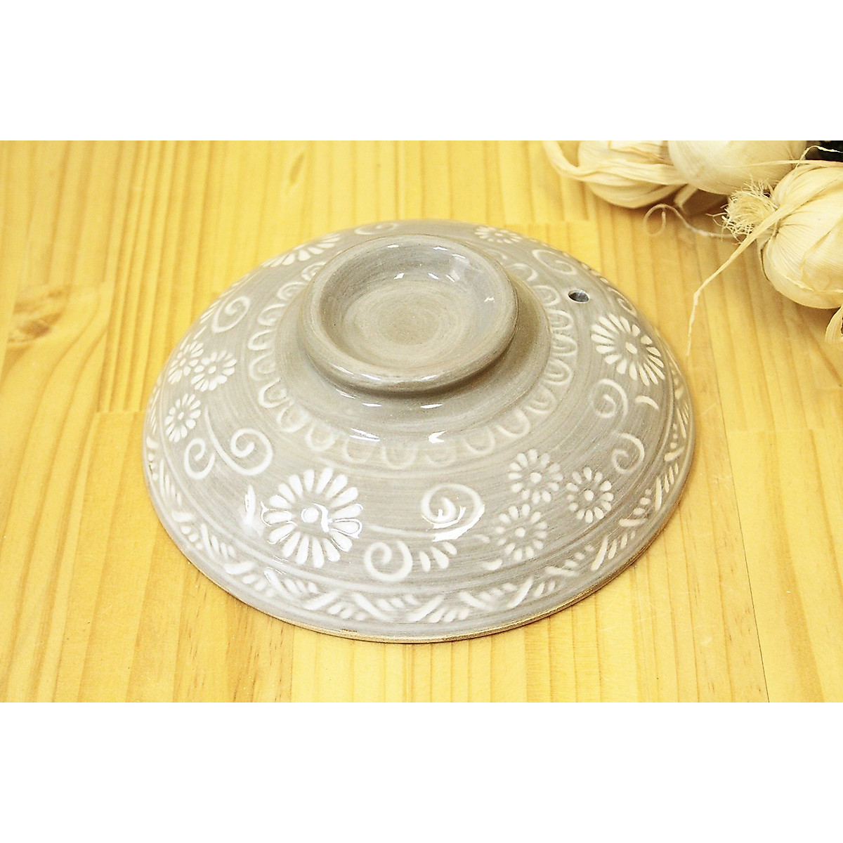 Yukimashima Deep Earthenware Pot, No. 6, For 1 Person (Approx. 7.5 inches (19 cm))