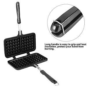 Waffle Pan Baking,Portable Non-stick Waffle Maker Egg Waffle Breakfast Maker,Non-stick Belgian Waffle Maker Household Kitchenware