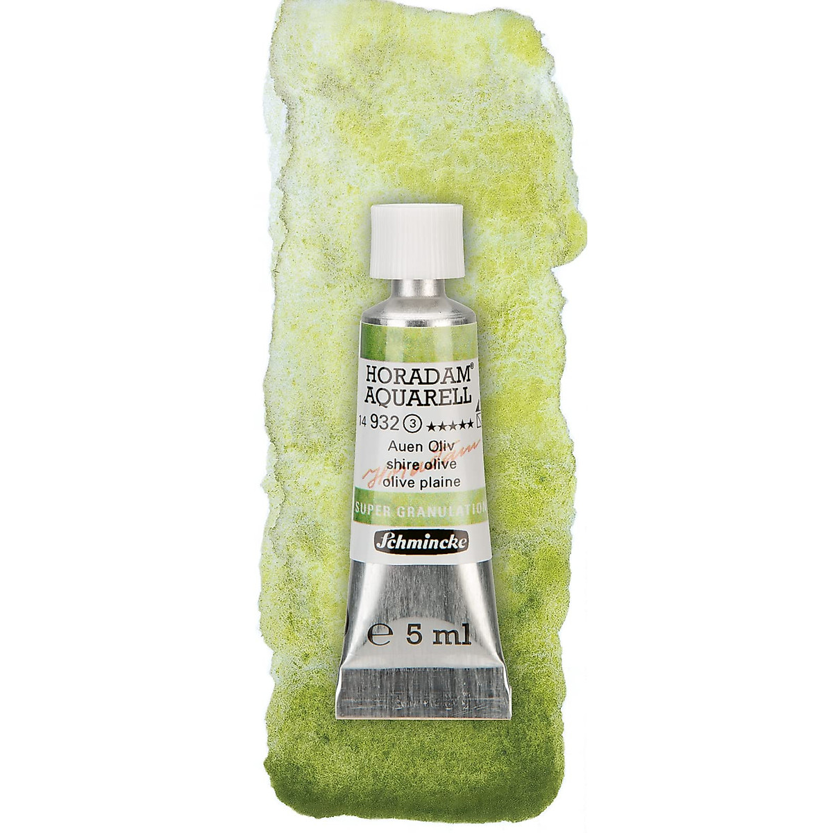 Schmincke - HORADAM® AQUARELL, Super- Granulation Set Shire 5 x 5 ml tubes, 74 860 097, cardboard set, very strong granulating colors, finest, supergranulating watercolors