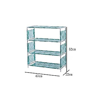 ANMMBER Shoe Rack Storage Artifact Multi-Layer Fabric Shoe Rack Shoe Rack Rack Simple Shoe Rack Dust Door Storage (Color : C)