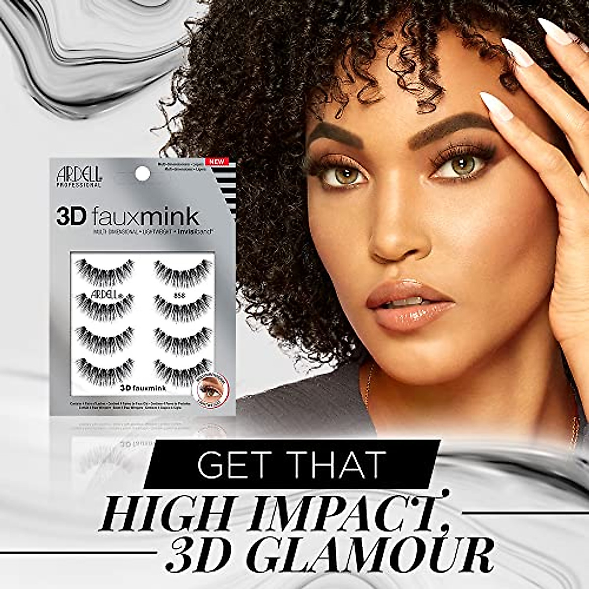 Ardell 3D Faux Mink Lashes 858 4 Pairs