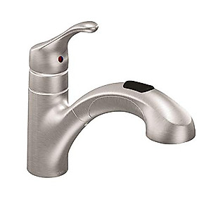 Moen, Spot Resist Stainless CA87316SRS Pullout Spray Faucet from the Renzo Collection, Size