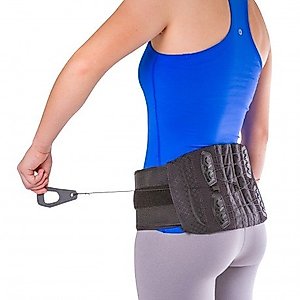 BraceAbility Lower Back & Spine Pain Brace | Adjustable Corset Support for Lumbar Strain, Arthritis, Spinal Stenosis and Herniated Discs (One Size - Fits Men & Women with 28" - 60" Waist)