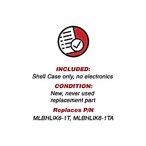 KeylessOption Keyless Entry Remote Uncut Key Case Fob Shell Cover Replacement