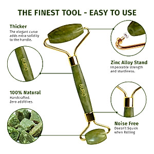 Buro Face Roller Skin Care for Women - Promotes Blood Circulation, Skin Tightening, Remove Wrinkles & Dark Circles – Facial Roller & Gua Sha Facial Tools for Face, Neck & Body Massage