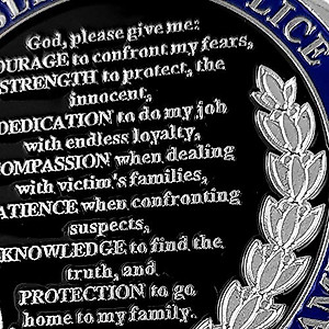 St Michael Police Challenge Coin Police Officers Prayer Coin