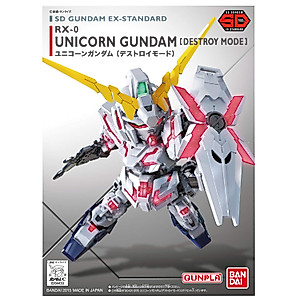 Bandai Hobby - Gundam UC - 005 Unicorn Gundam (Destroy Mode), SD EX-Standard