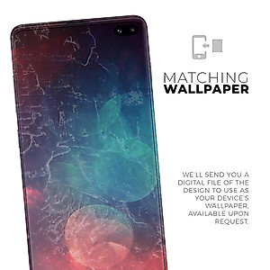 DesignSkinz Abstract Fire & Ice V7 Protective Vinyl Decal Wrap Skin Cover Compatible with The Samsung Galaxy S20 (Screen Trim & Back Glass Skin)